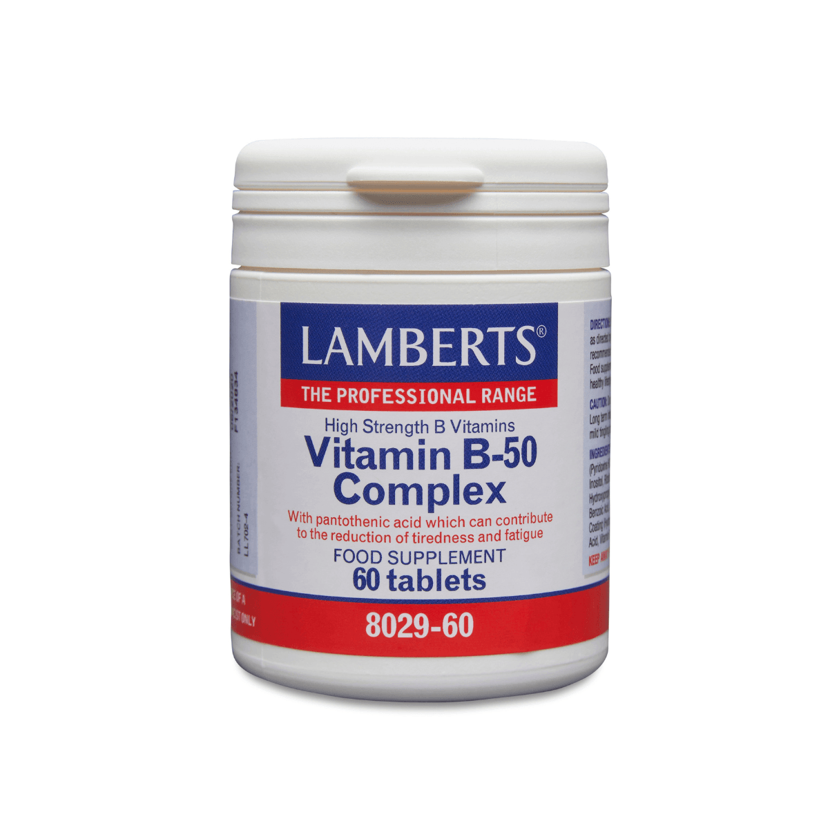 Lamberts Health Care Vitamin B-50 Complex (60 Tablets) - Vitaltone Pharmacy